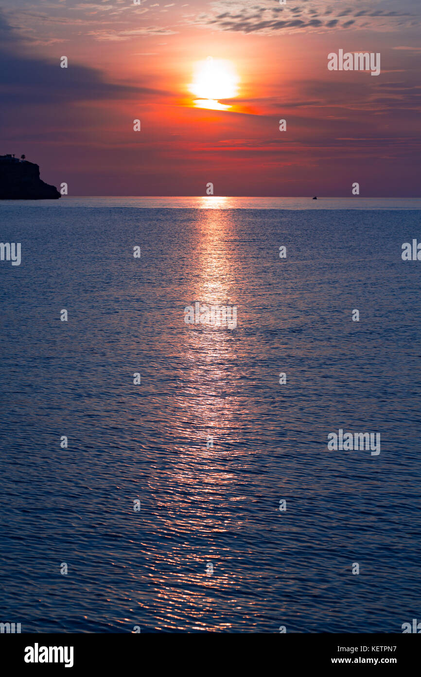 Sea sunset view Stock Photo - Alamy