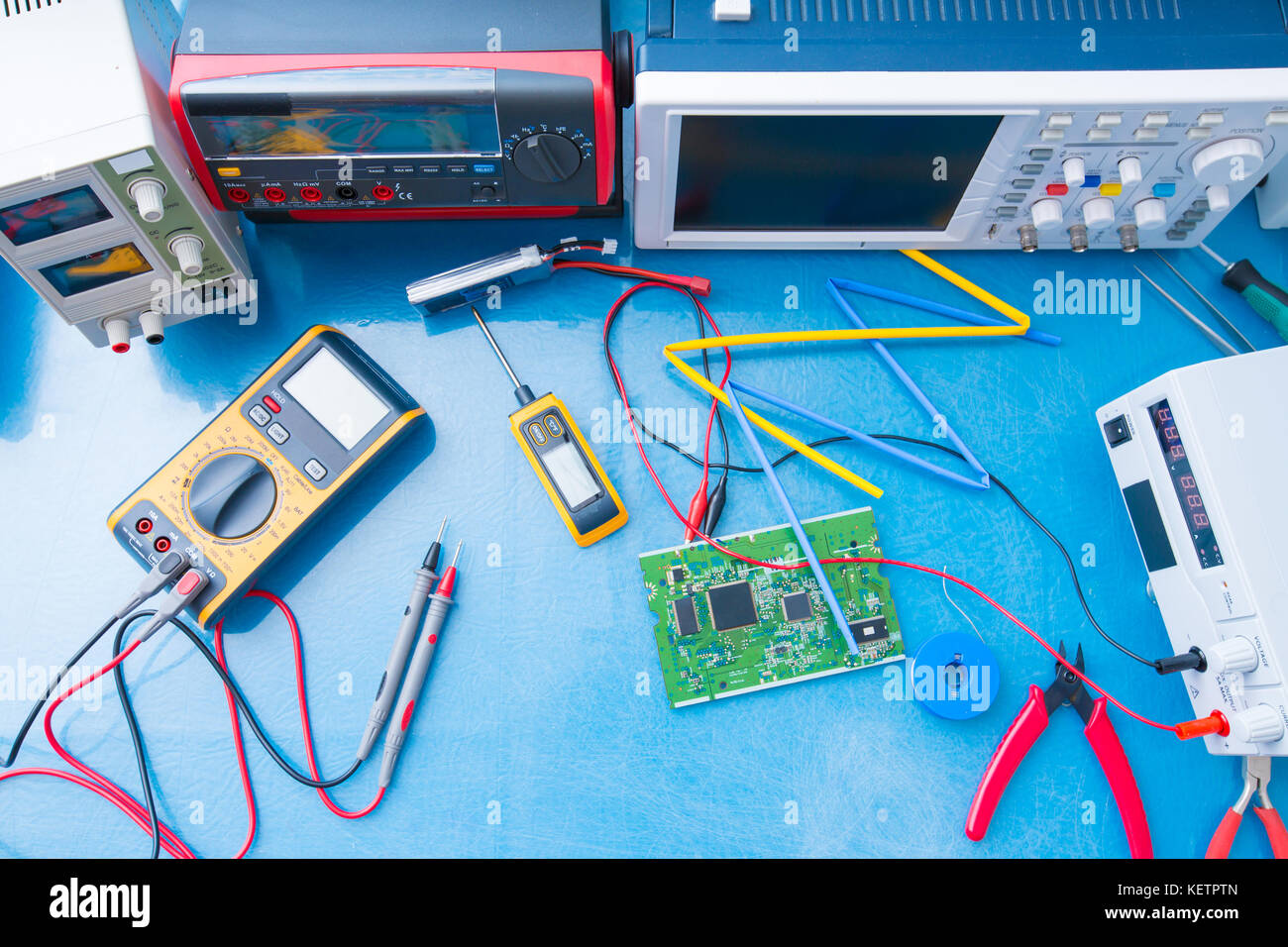 devices in electronics laboratory Stock Photo - Alamy