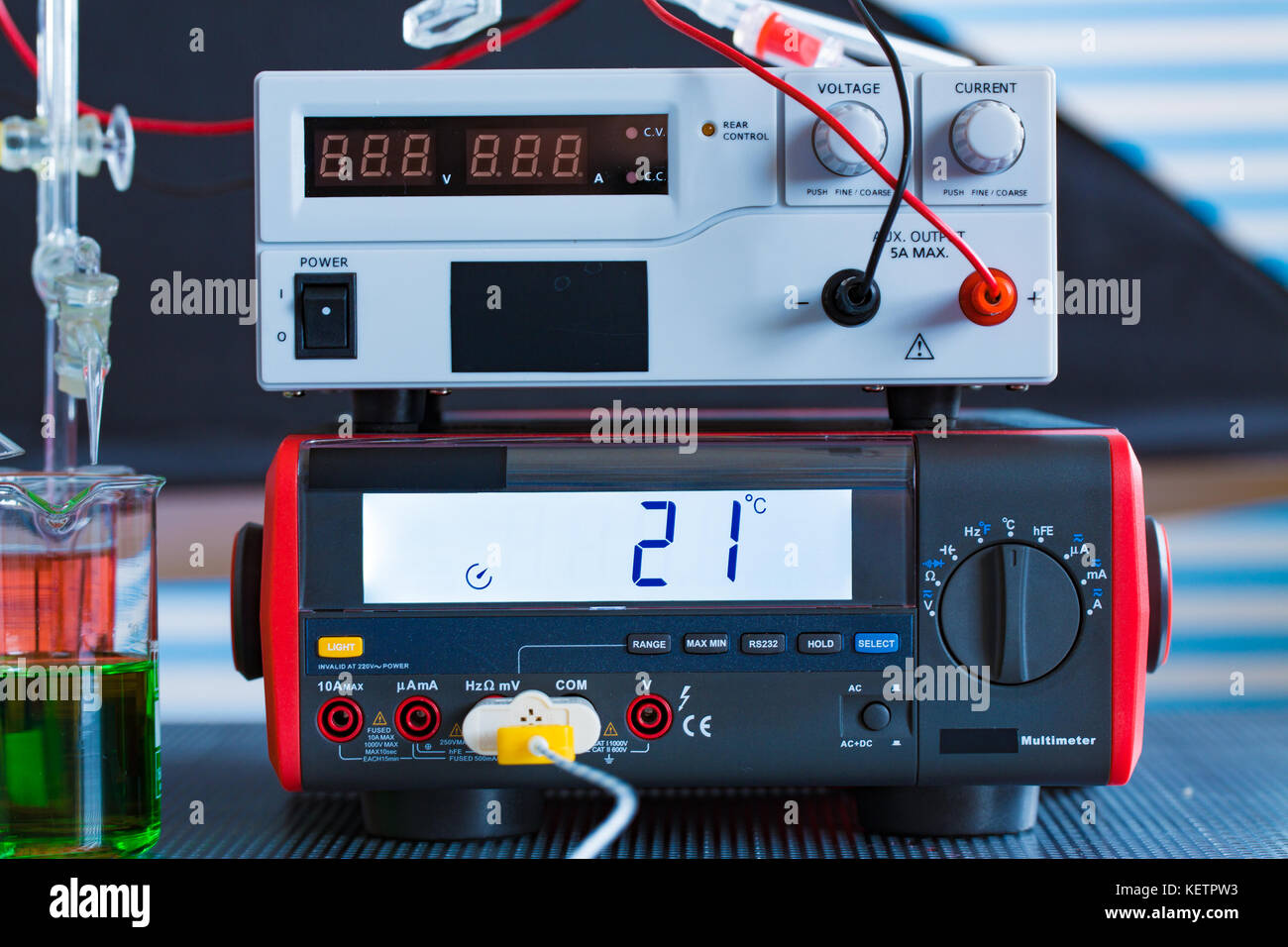 Instruments in the laboratory of physical chemistry Stock Photo - Alamy