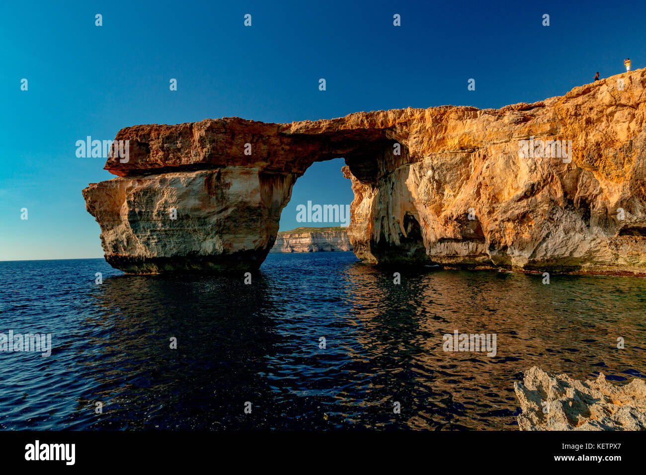 Azure window on the island of Gozo, Malta Stock Photo - Alamy