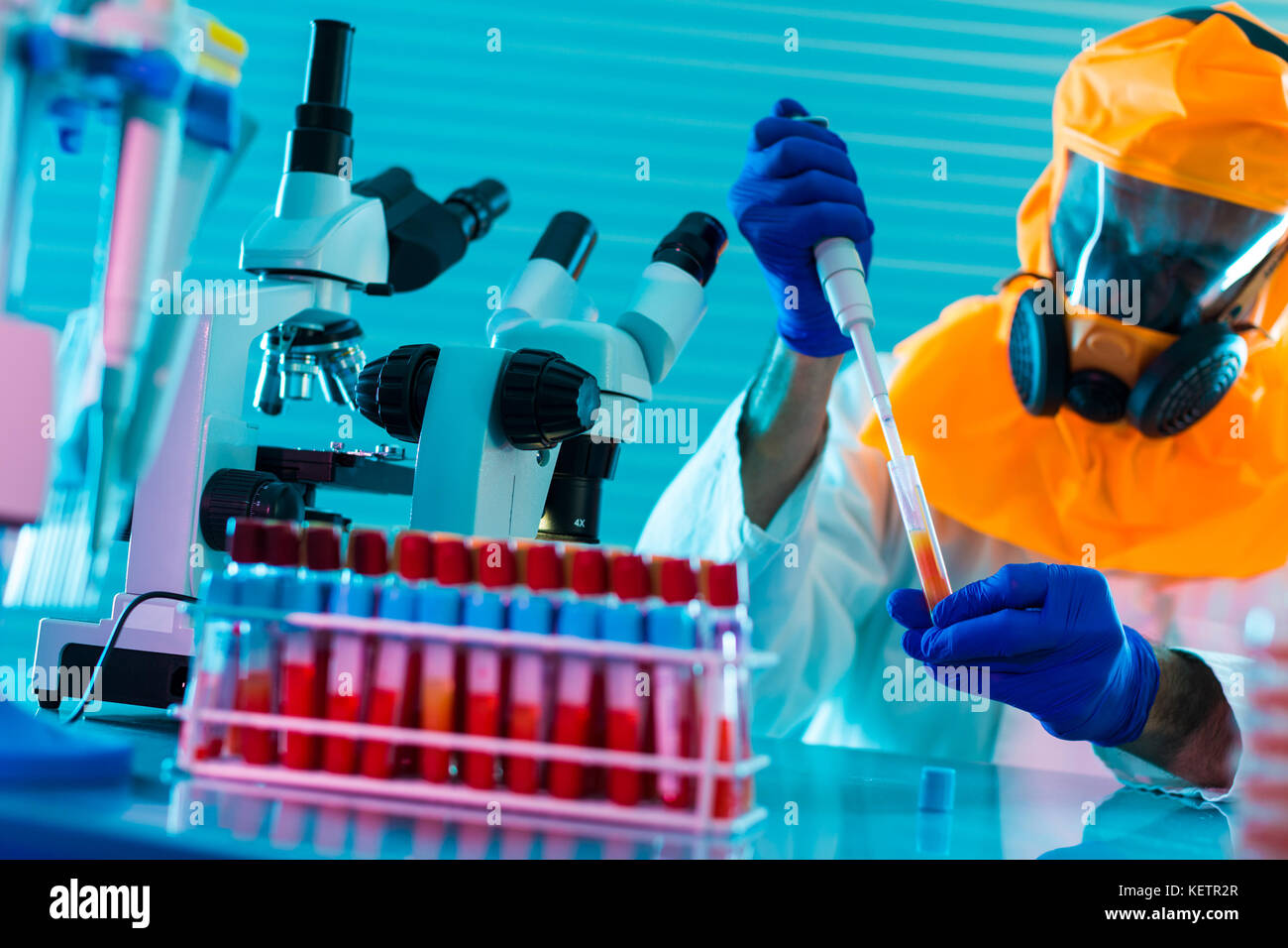 Research Of dangerous viruses in the laboratory. Prevention of a ...