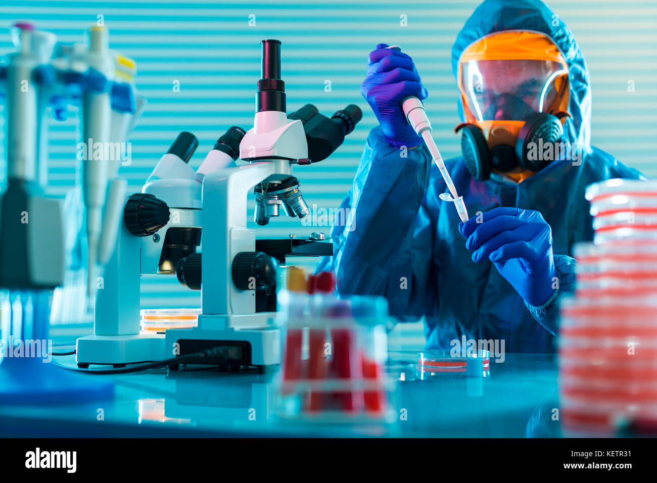 Research Of dangerous viruses in the laboratory. Prevention of a ...