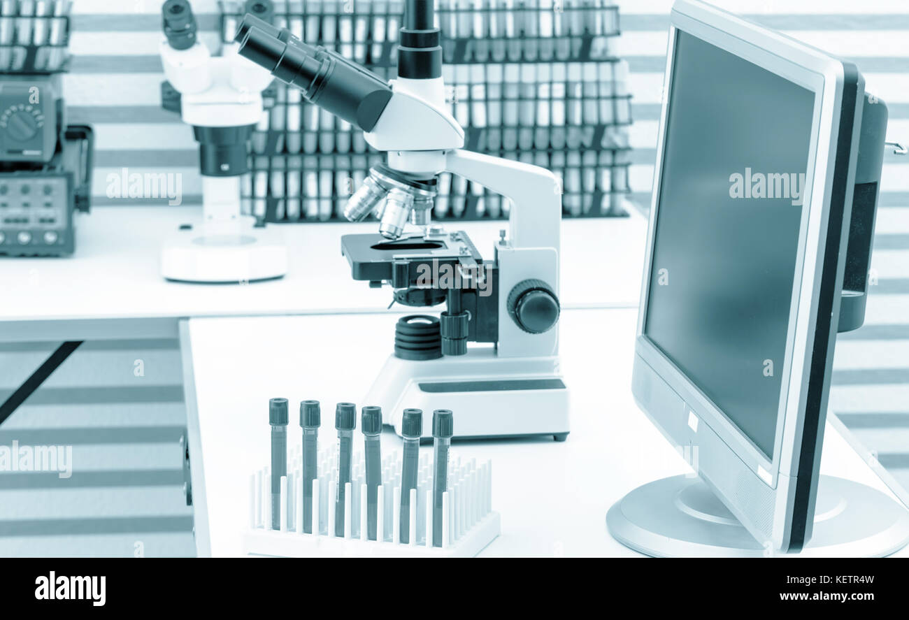 Laboratory equipment in medical laboratory Stock Photo - Alamy
