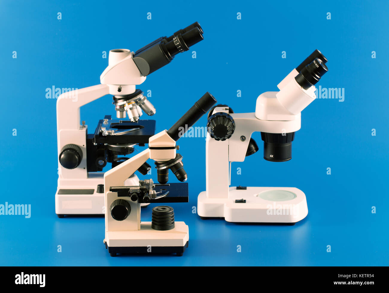 Scientific microscope in science laboratory Stock Photo - Alamy
