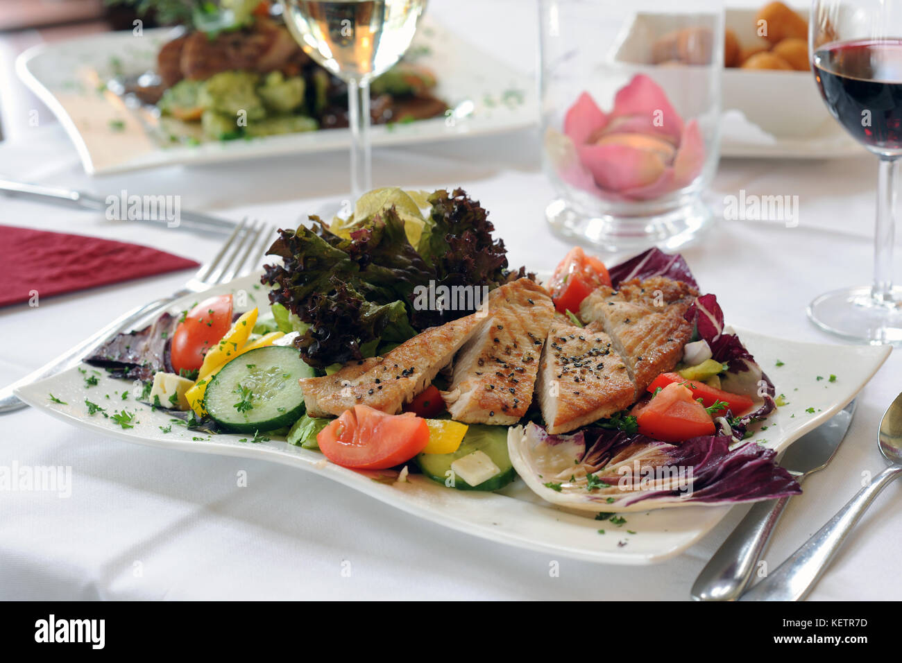 dish in a fine restaurant Stock Photo - Alamy