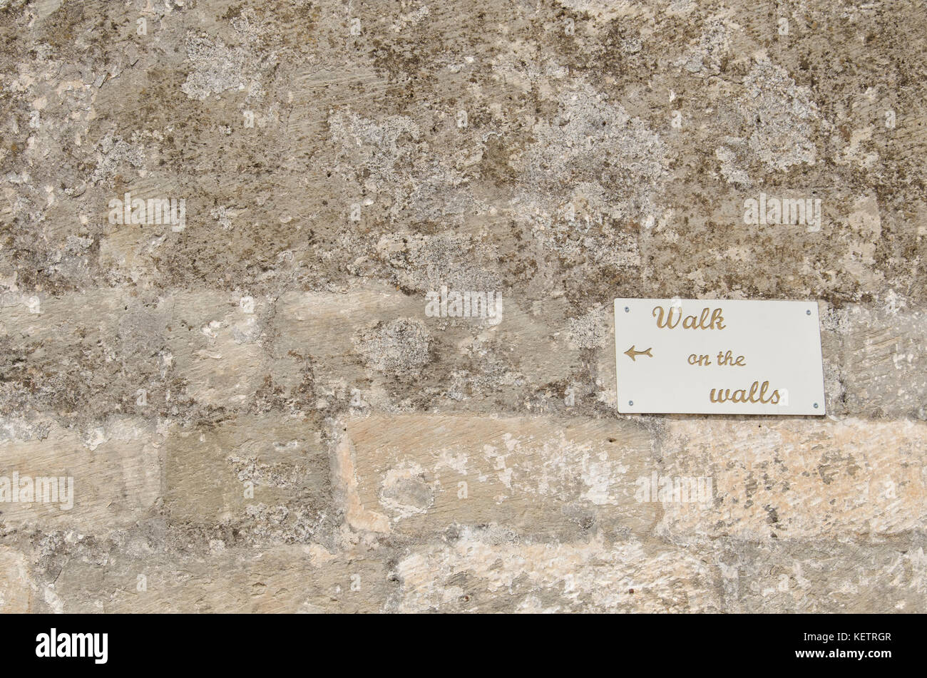 View of a sign indicating a walk Stock Photo - Alamy