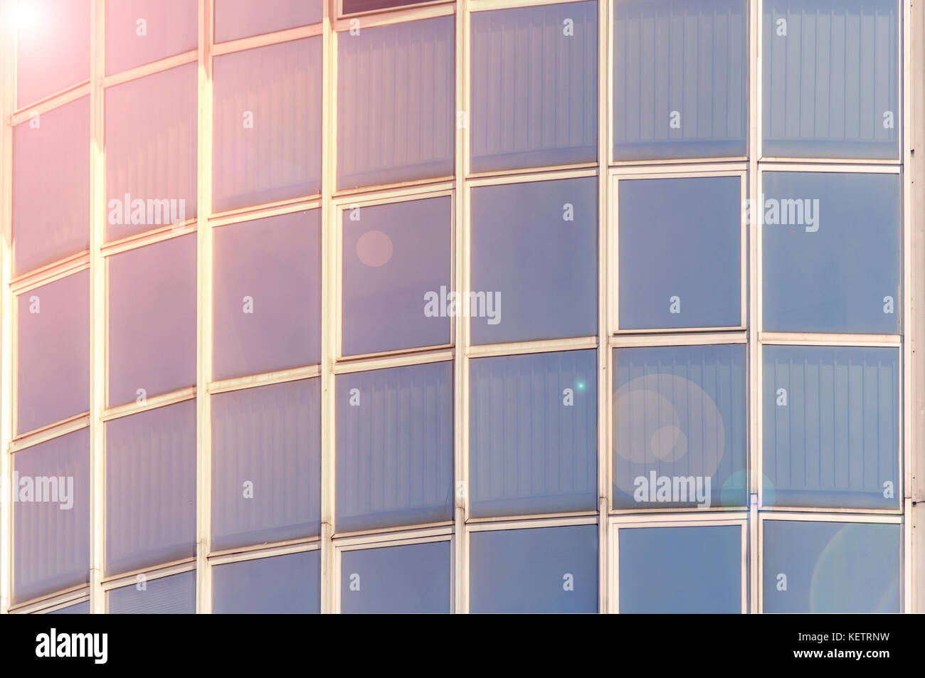 Modern window glass facade skycreaper corporate business with lans ...