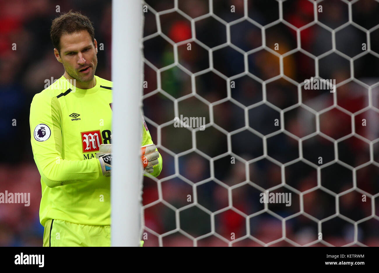 AFC Bournemouth goalkeeper Asmir Begovic during the Premier League ...
