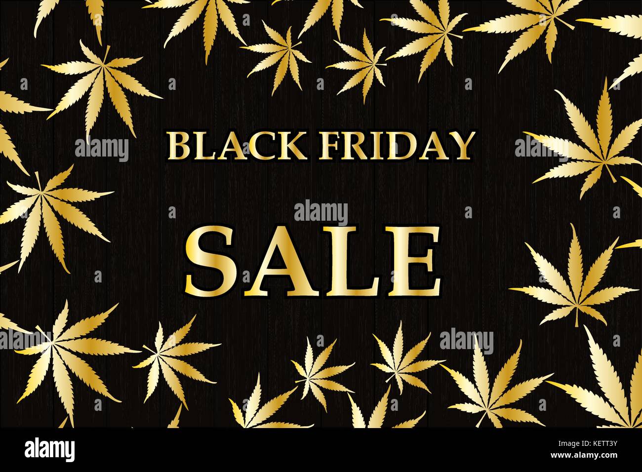 Cannabis golden pattern - black friday, Black friday sale background ...