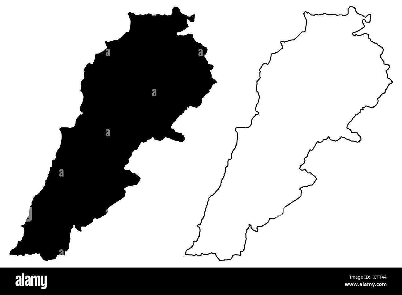 Lebanon map hi-res stock photography and images - Alamy