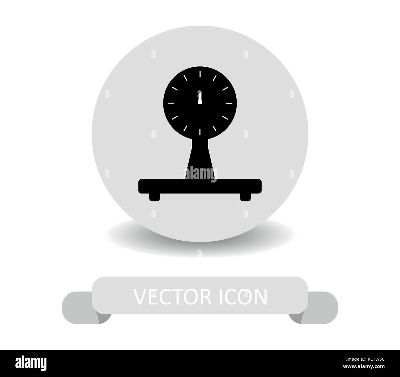 icon weight machine on white background Stock Vector Image & Art - Alamy