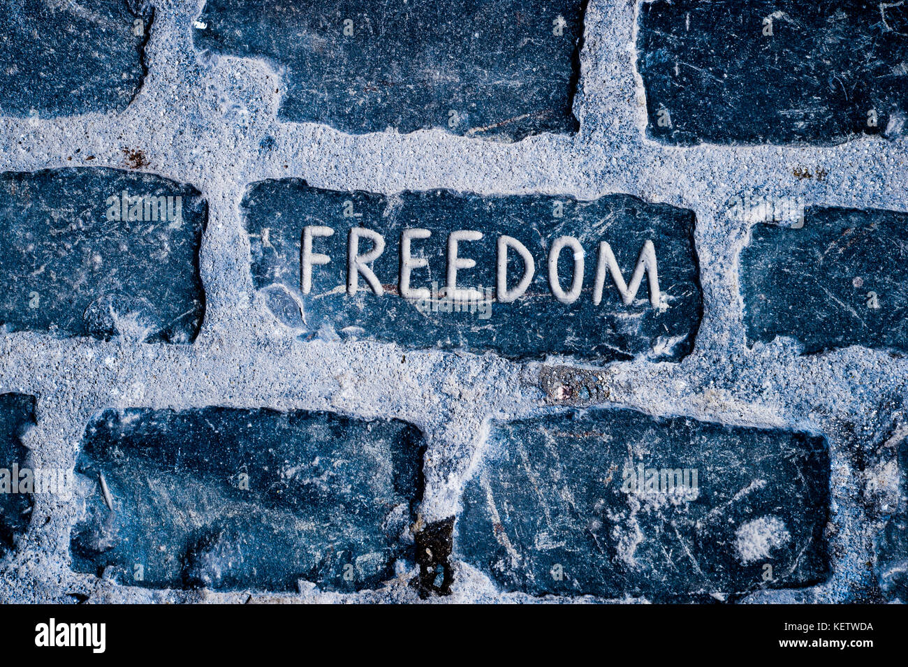 Freedom in stone, carved into the cobbles of the Scottish Border town ...