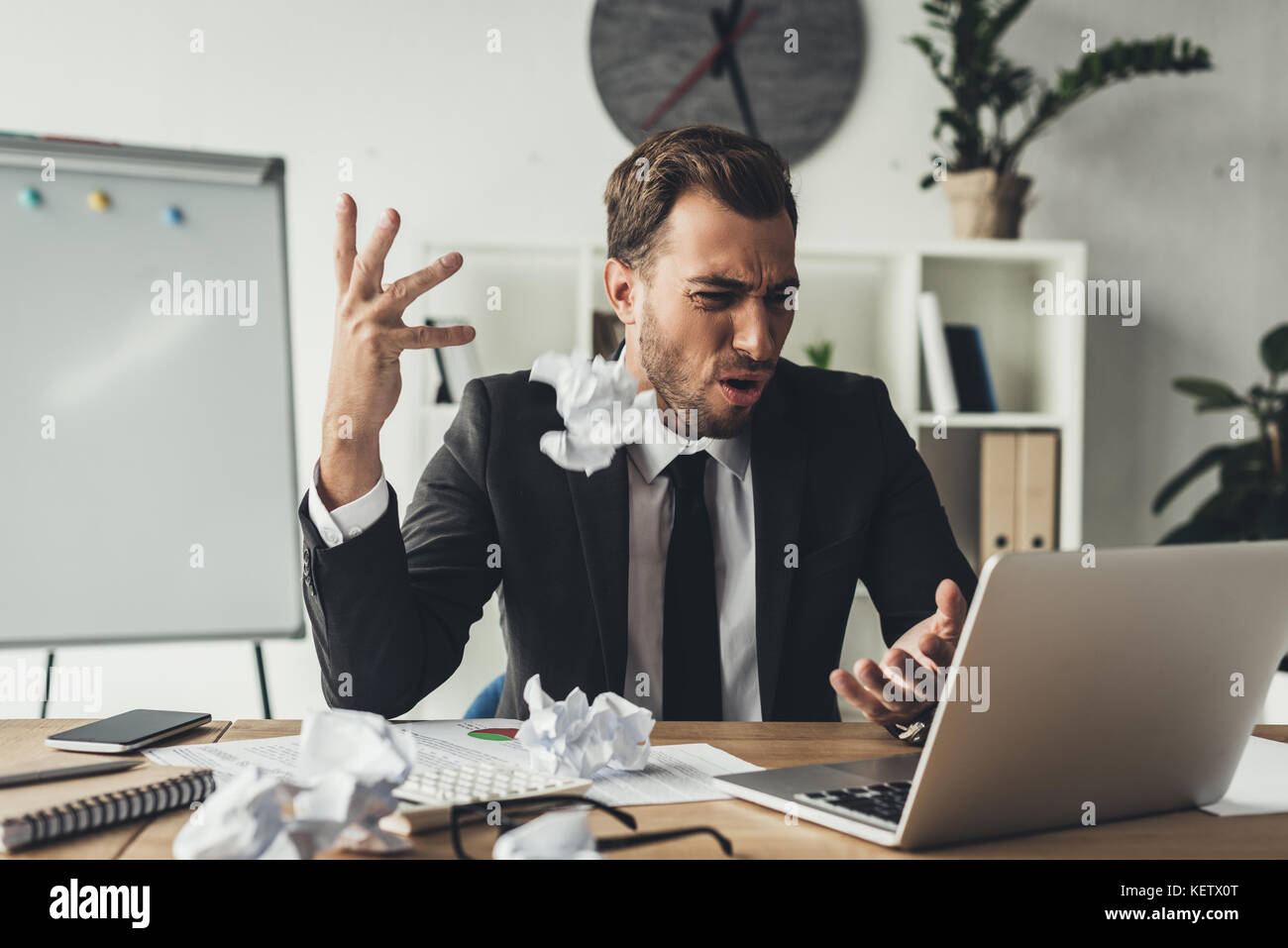 Crumpled suit hi-res stock photography and images - Alamy