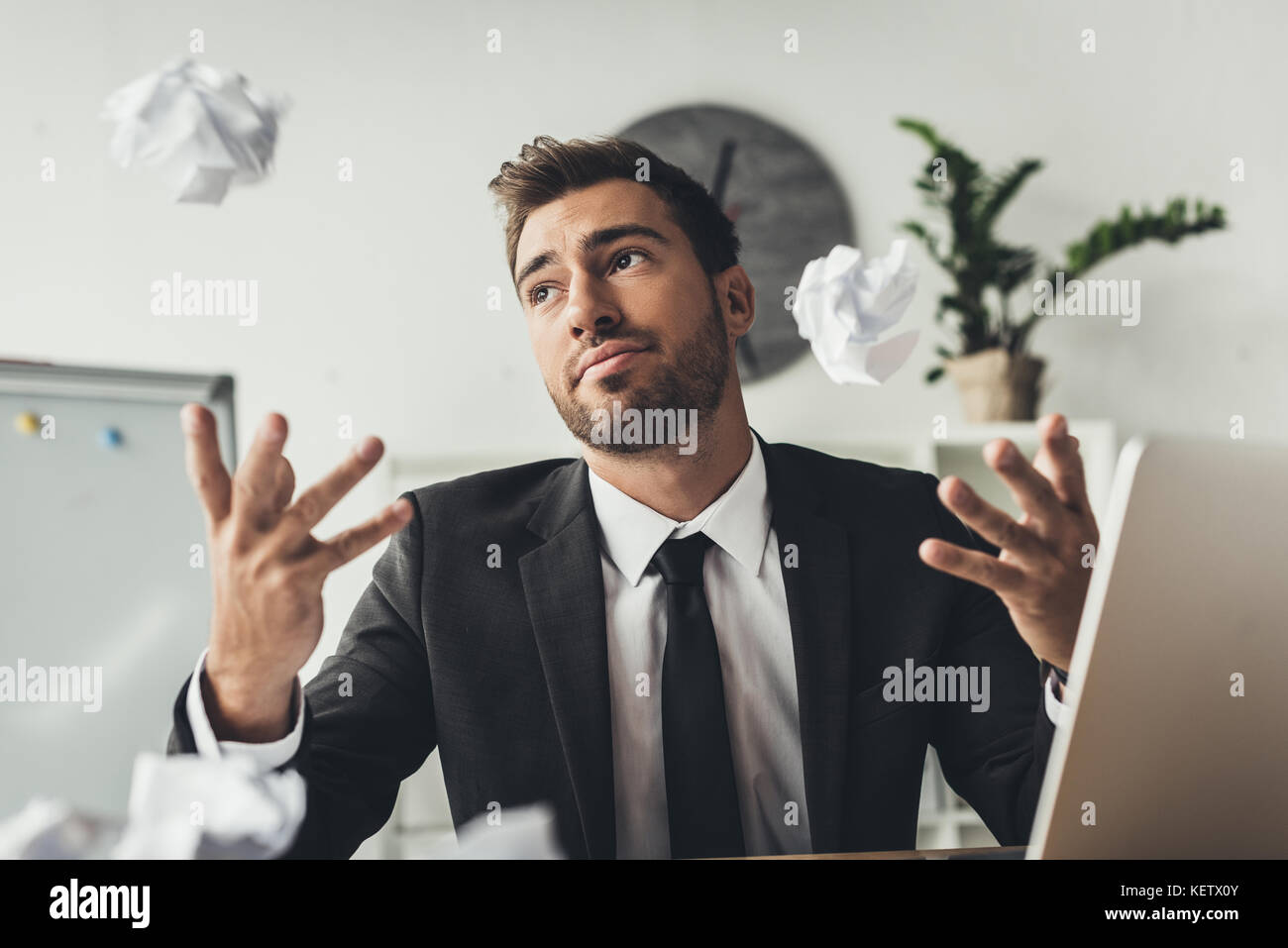 Crumpled suit hi-res stock photography and images - Alamy