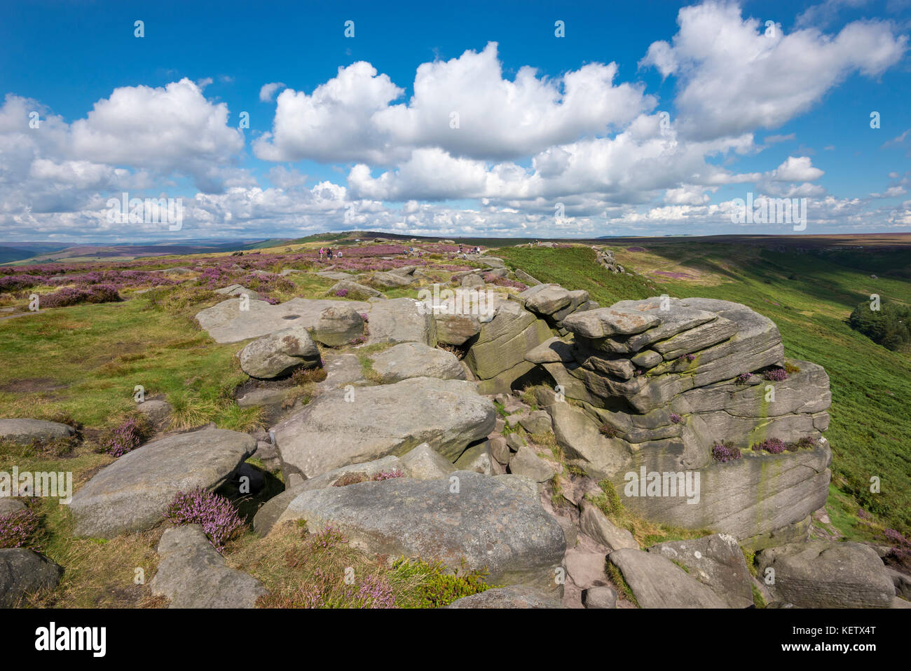 Higger Tor near Hathersage, Peak District national park, Derbyshire ...