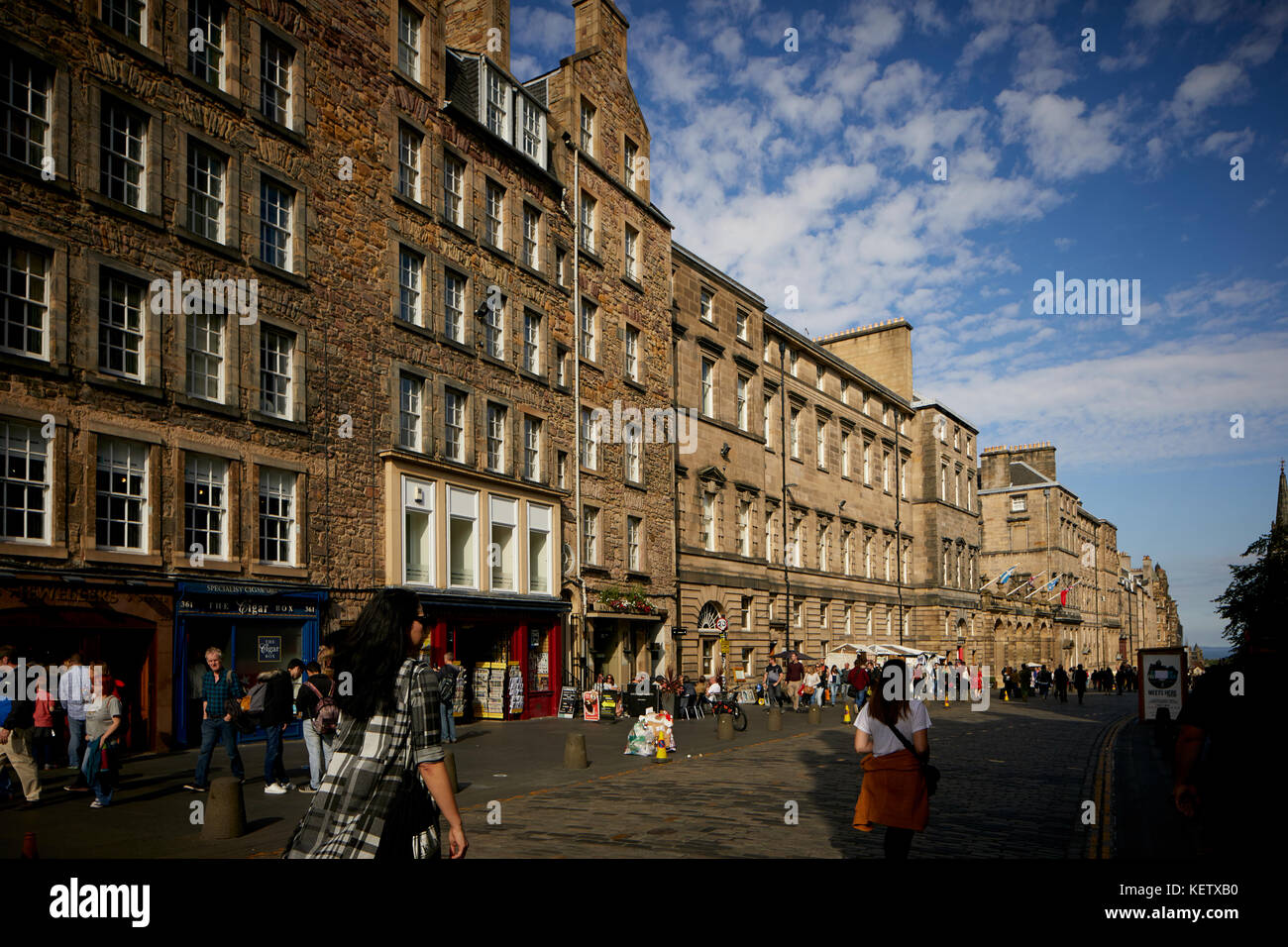 Historic Edinburgh, Scotland Royal Mile, High Street Stock Photo - Alamy