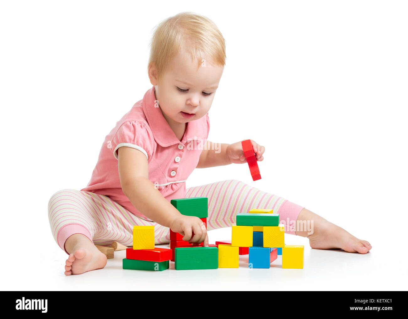 Child wood blocks hi-res stock photography and images - Alamy