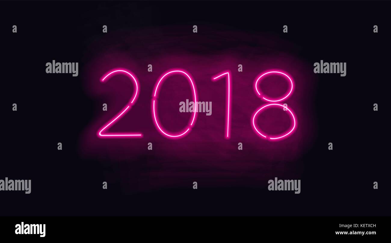 Merry xmas shiny neon Stock Vector Images - Alamy