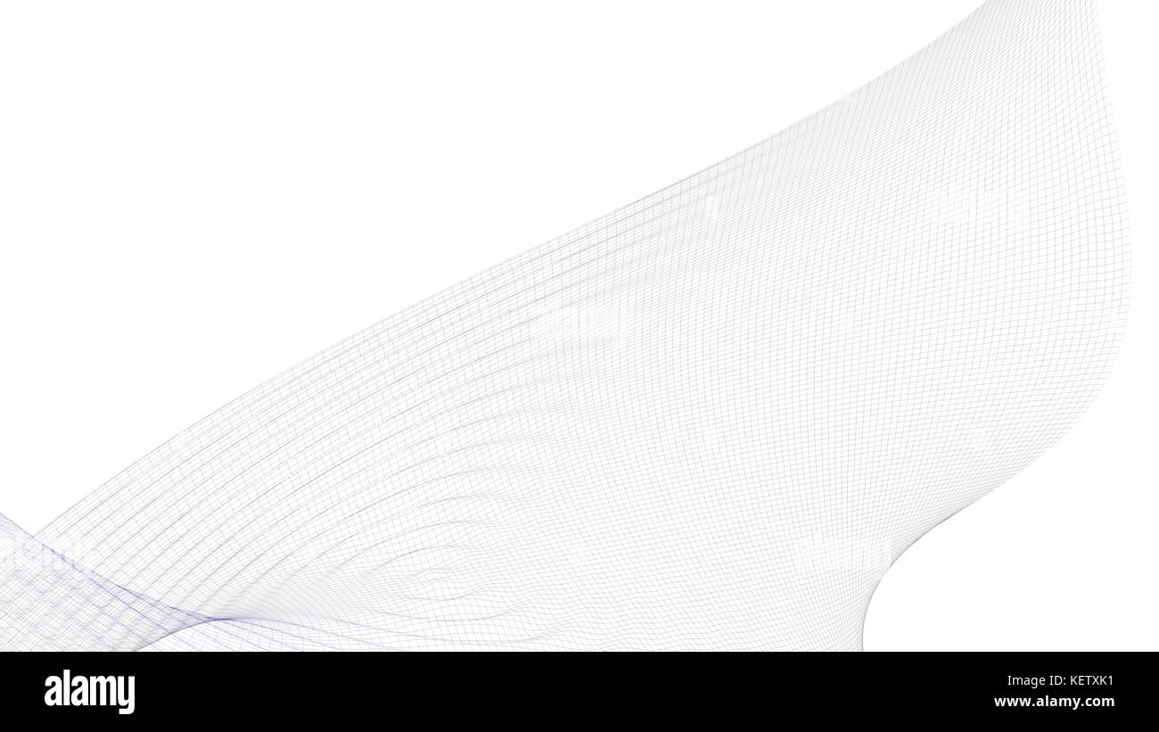 Abstract mathematical surface - 3D rendering Stock Photo - Alamy