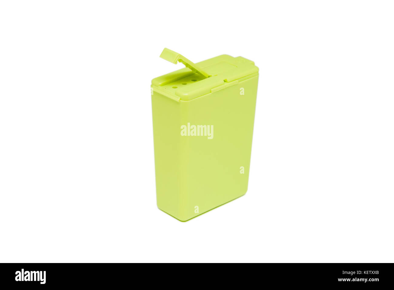 Modern plastic salt cellar isolated Stock Photo - Alamy