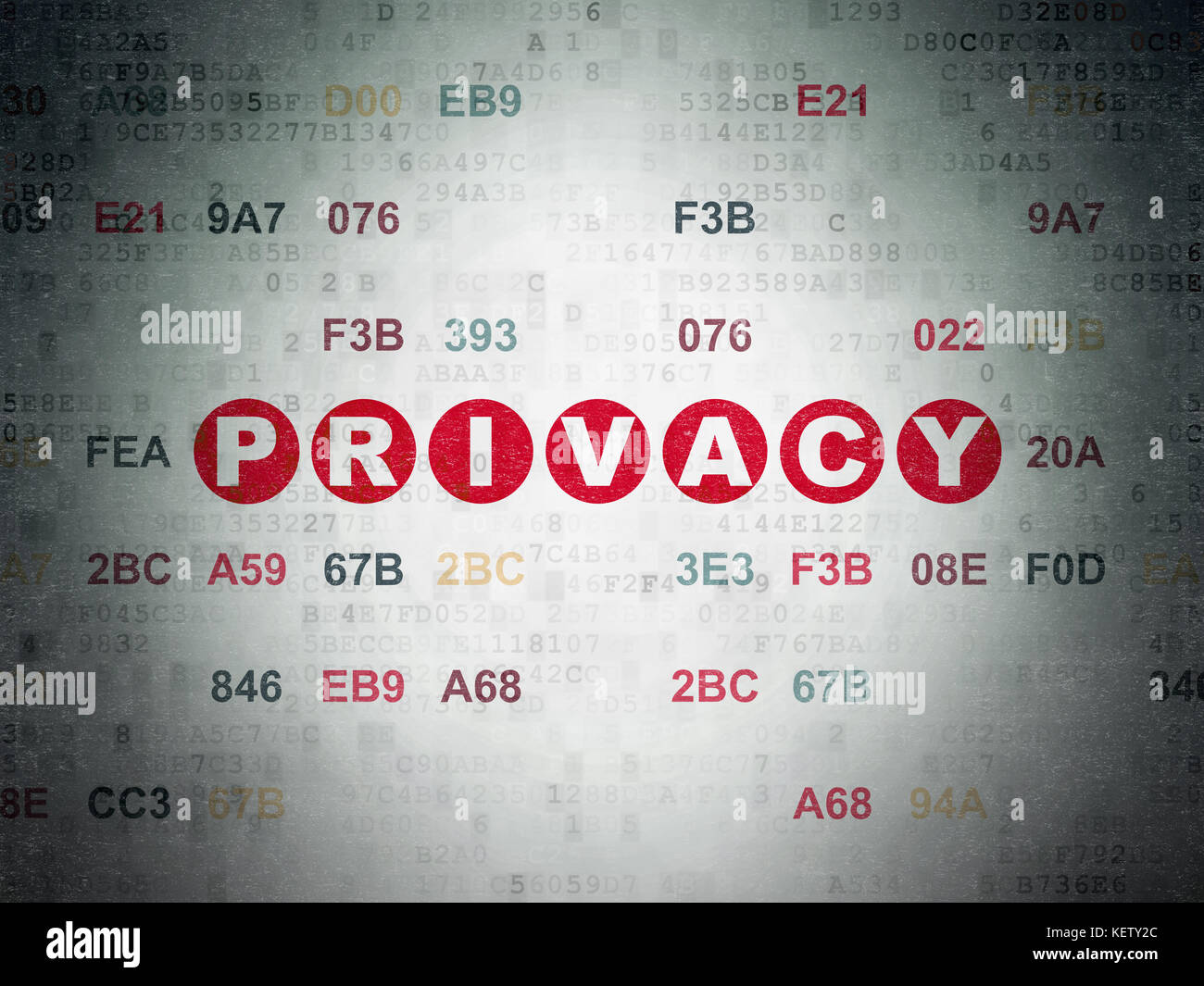 Protection concept: Privacy on Digital Data Paper background Stock ...