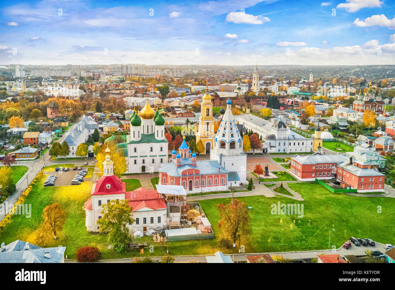 Kremlin aerial view moscow hi-res stock photography and images - Alamy