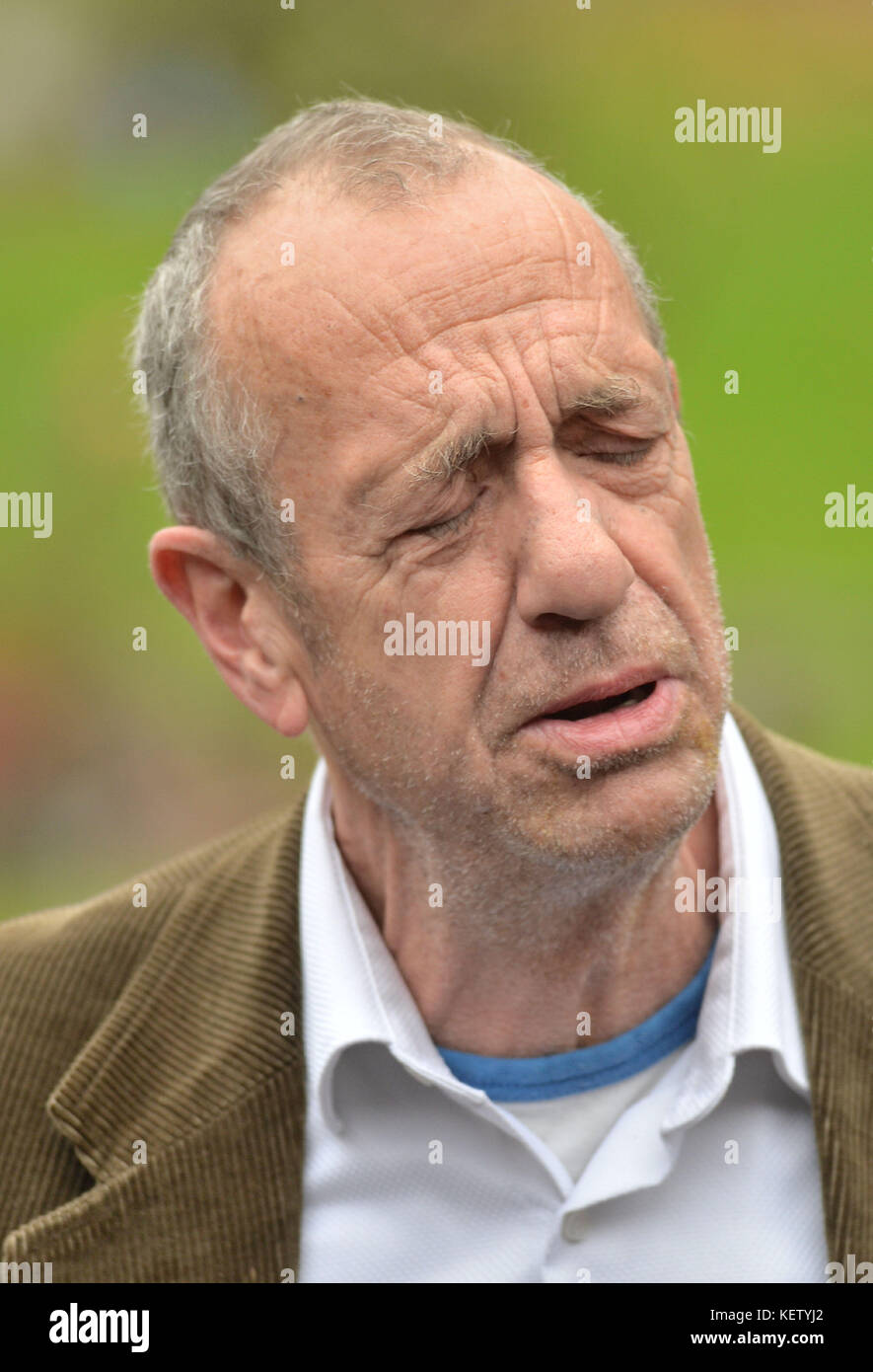Arthur Smith at the funeral of comedian Sean Hughes at Islington and ...