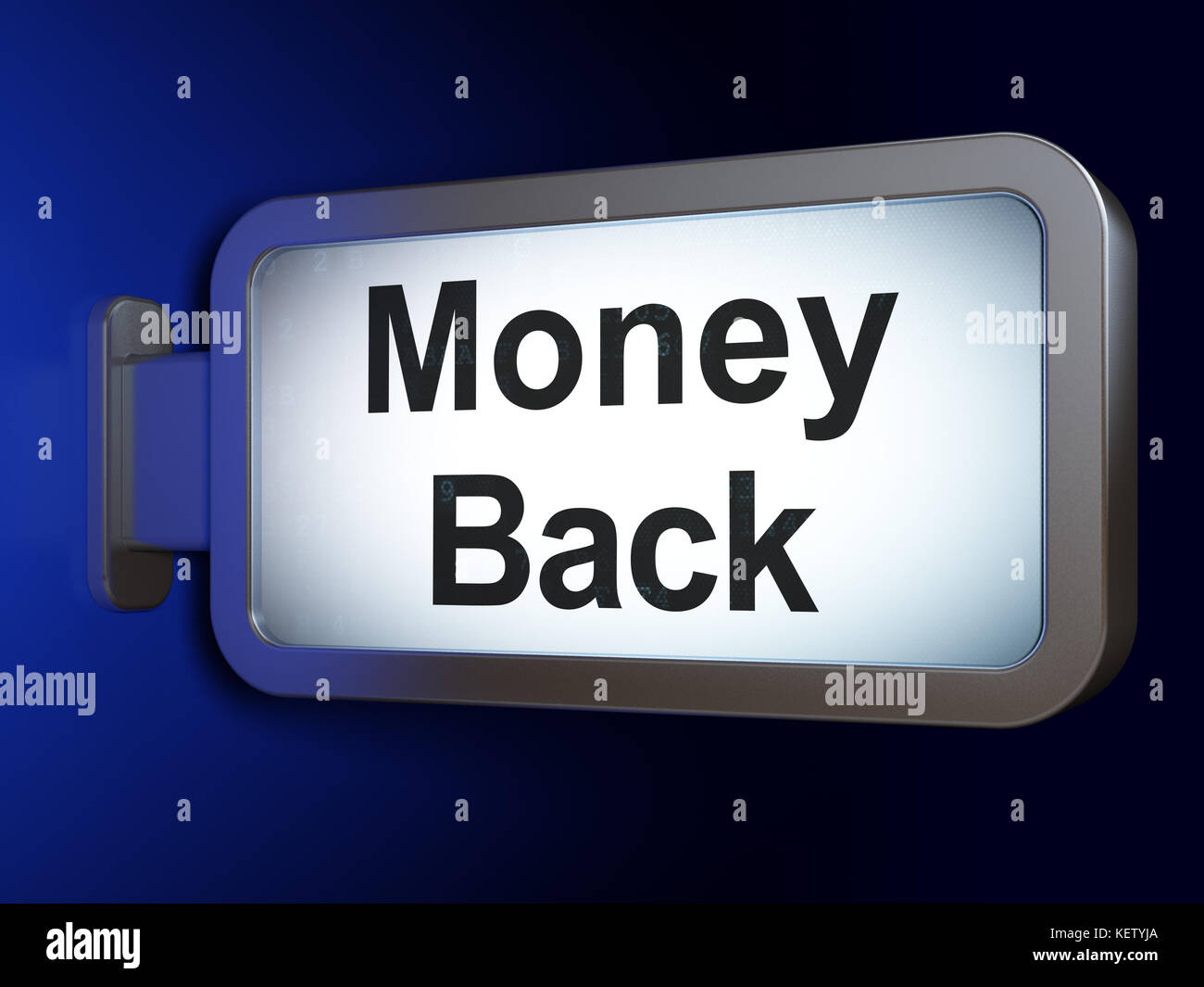 Finance concept: Money Back on billboard background Stock Photo - Alamy