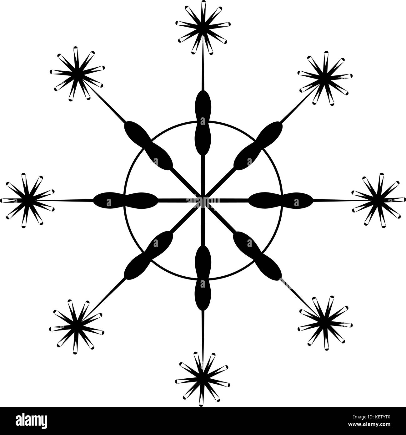 Isolated blizzard snow christmas weather Stock Vector Images - Alamy