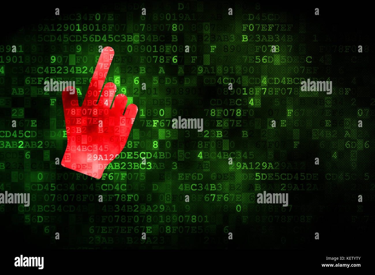 Web development concept: Mouse Cursor on digital background Stock Photo - Alamy