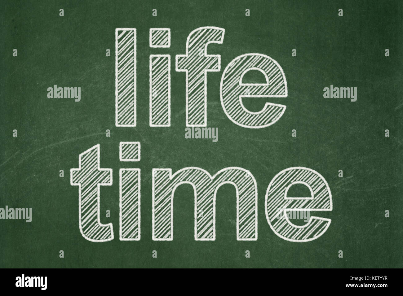 Time concept: Life Time on chalkboard background Stock Photo - Alamy