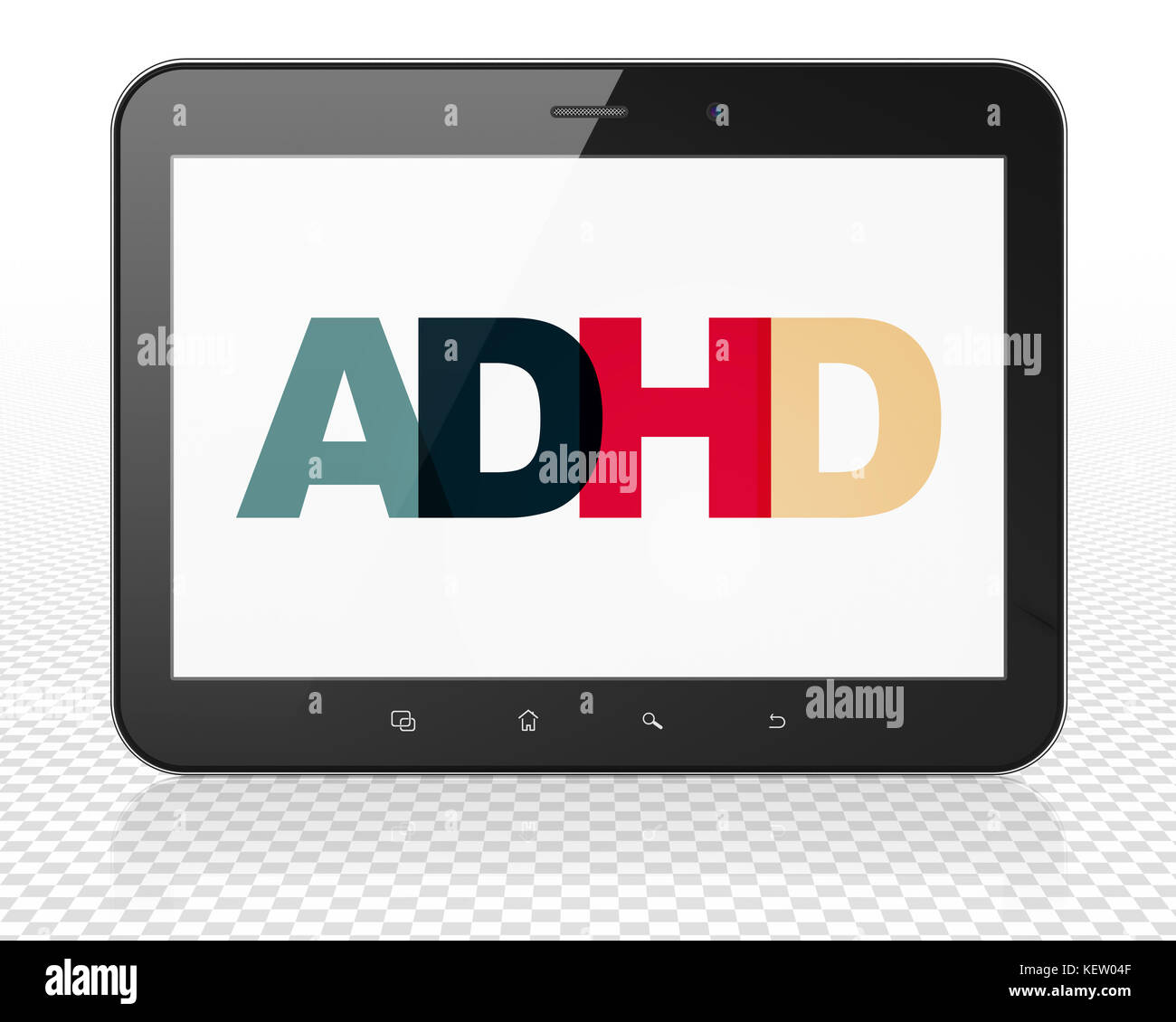 Medicine concept: Tablet Pc Computer with ADHD on display Stock Photo ...