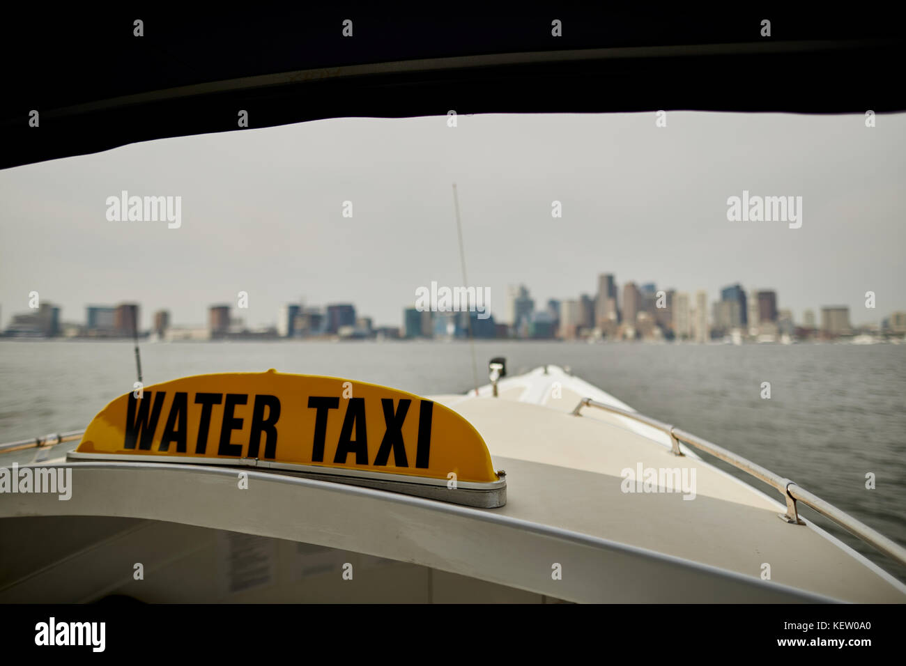 Boston Massachusetts New England North America USA, water taxi with ...
