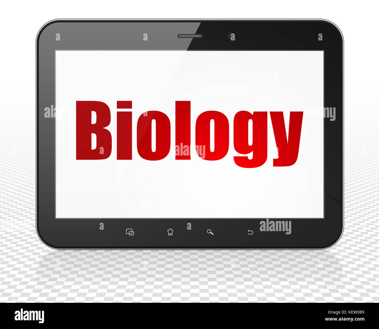 Science concept: Tablet Pc Computer with Biology on display Stock Photo ...