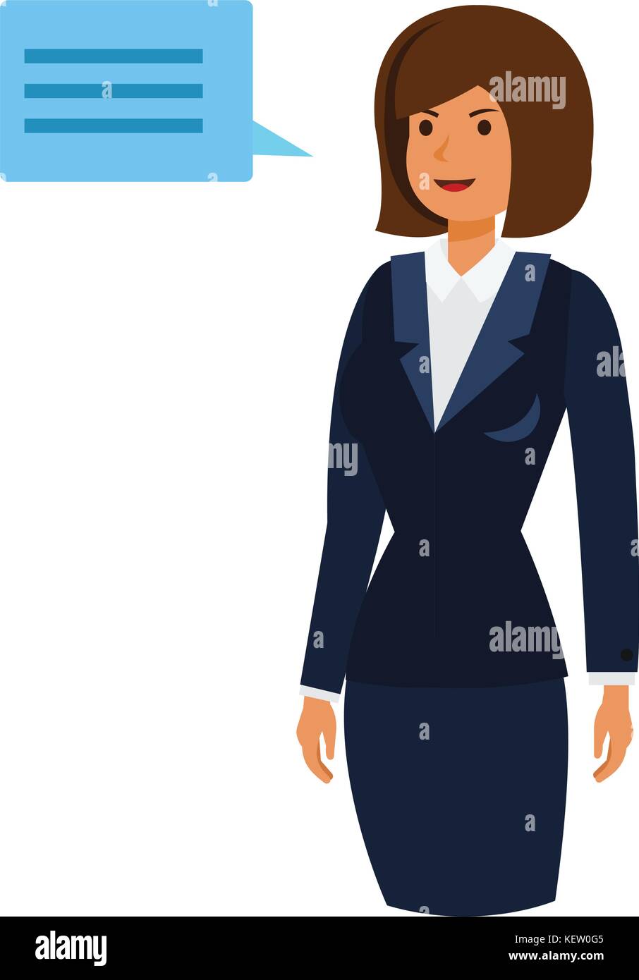 Woman working on small Stock Vector Images - Alamy
