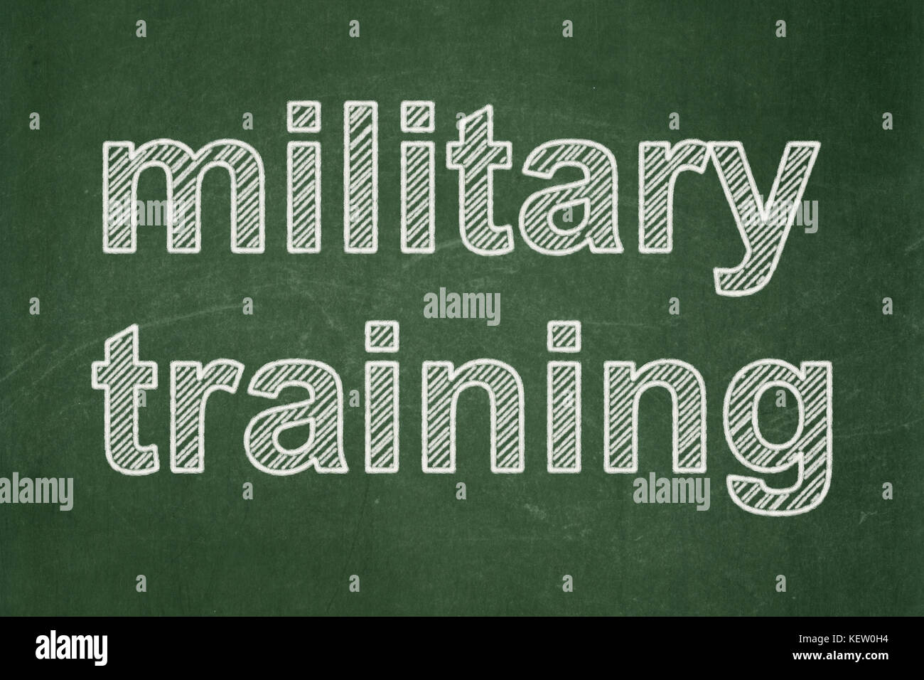 Learning concept: Military Training on chalkboard background Stock ...