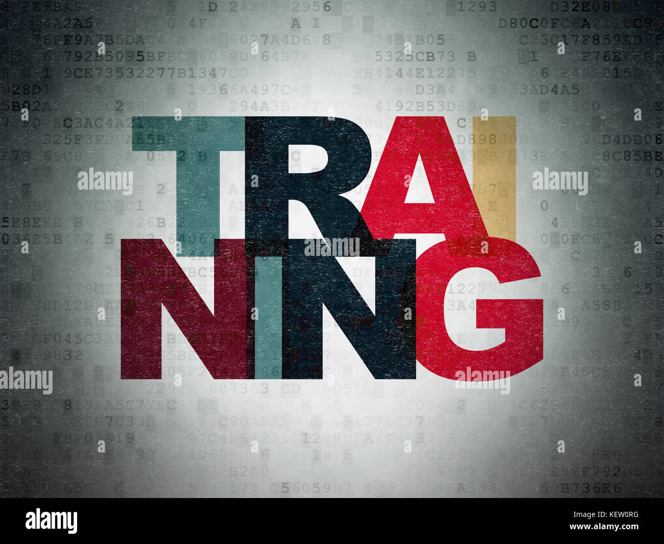 Education concept: Training on Digital Data Paper background Stock ...