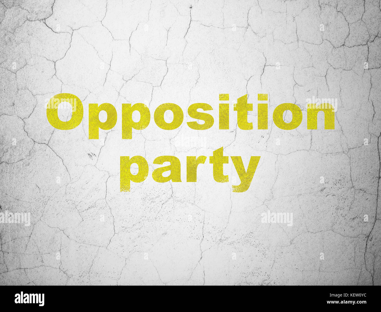 Politics concept: Opposition Party on wall background Stock Photo - Alamy