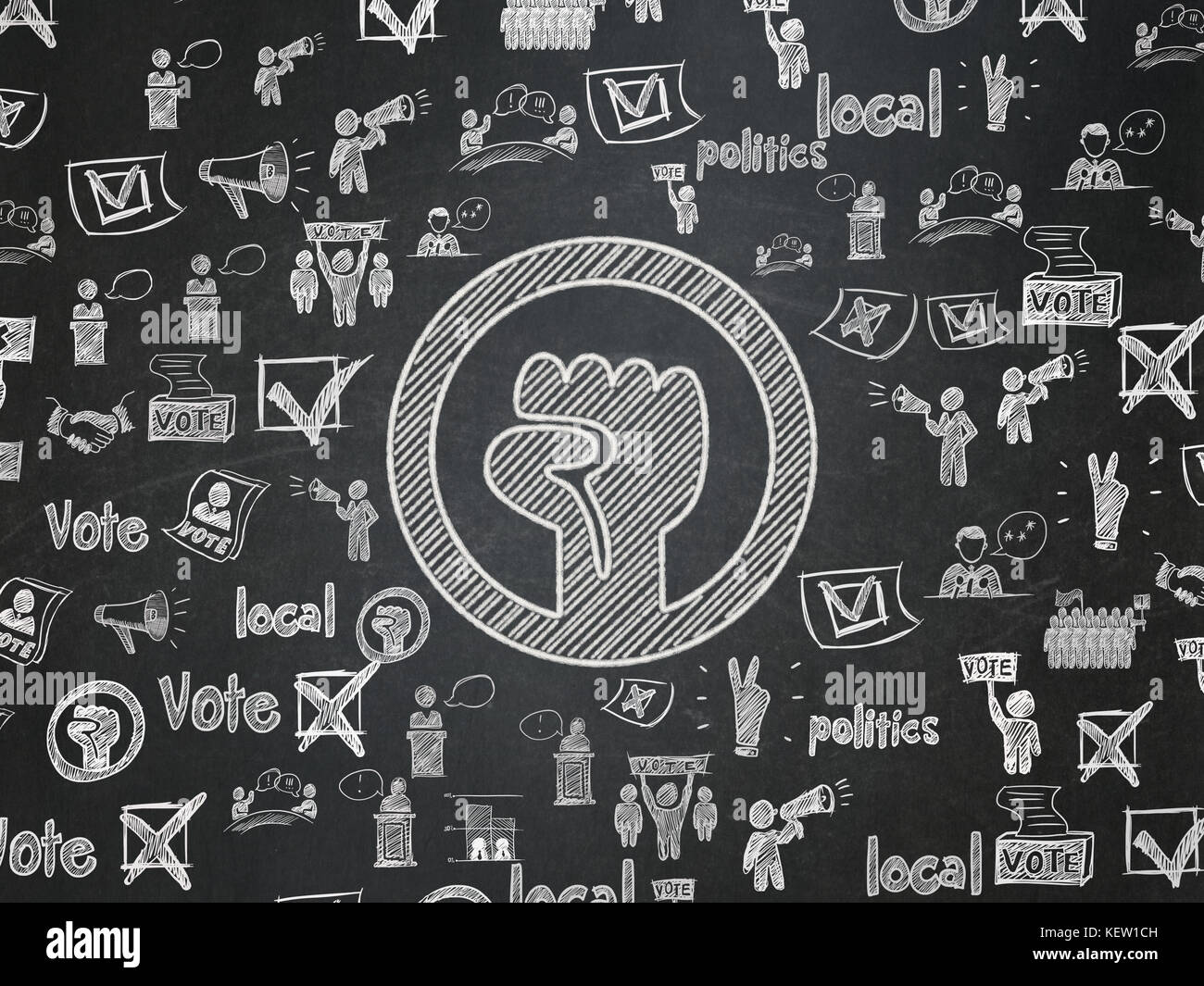 Politics concept: Uprising on School board background Stock Photo - Alamy