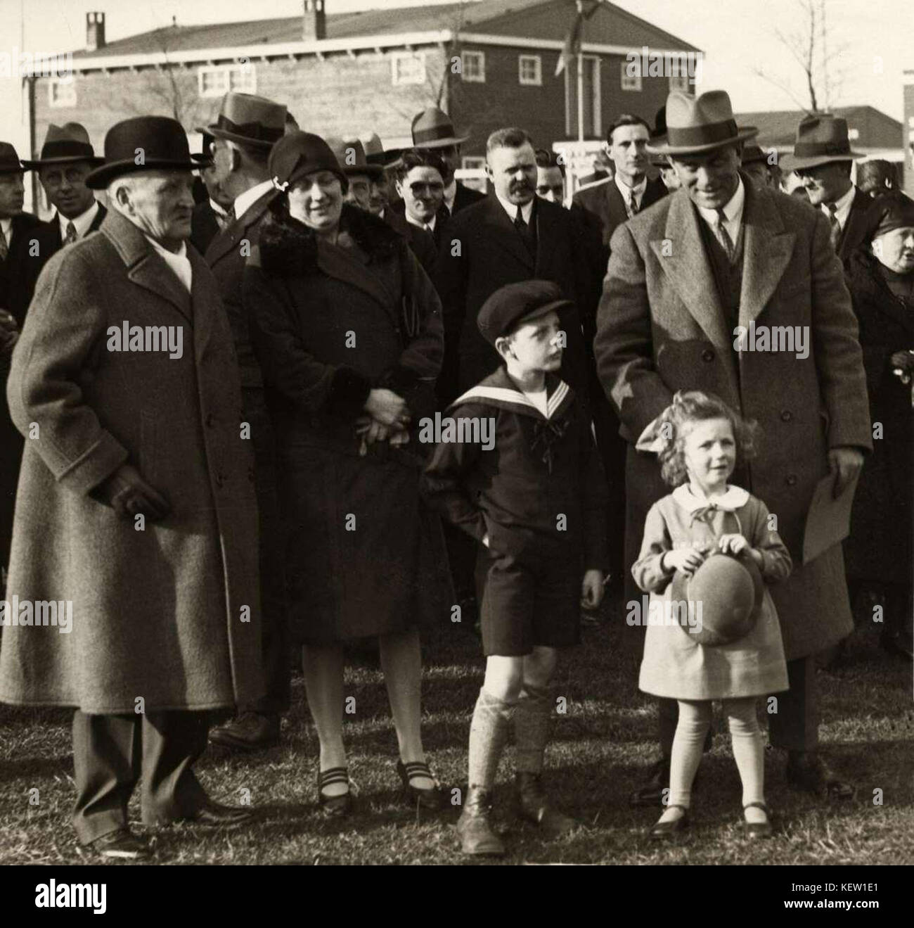 Albert Plesman op vliegveld Waalhaven, 1928 Stock Photo - Alamy