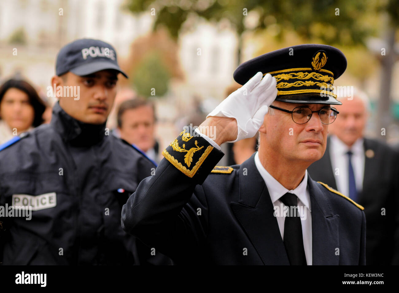 Lyon, France. 23rd Oct, 2017. Freshly appointed Prefect of Auvergne ...