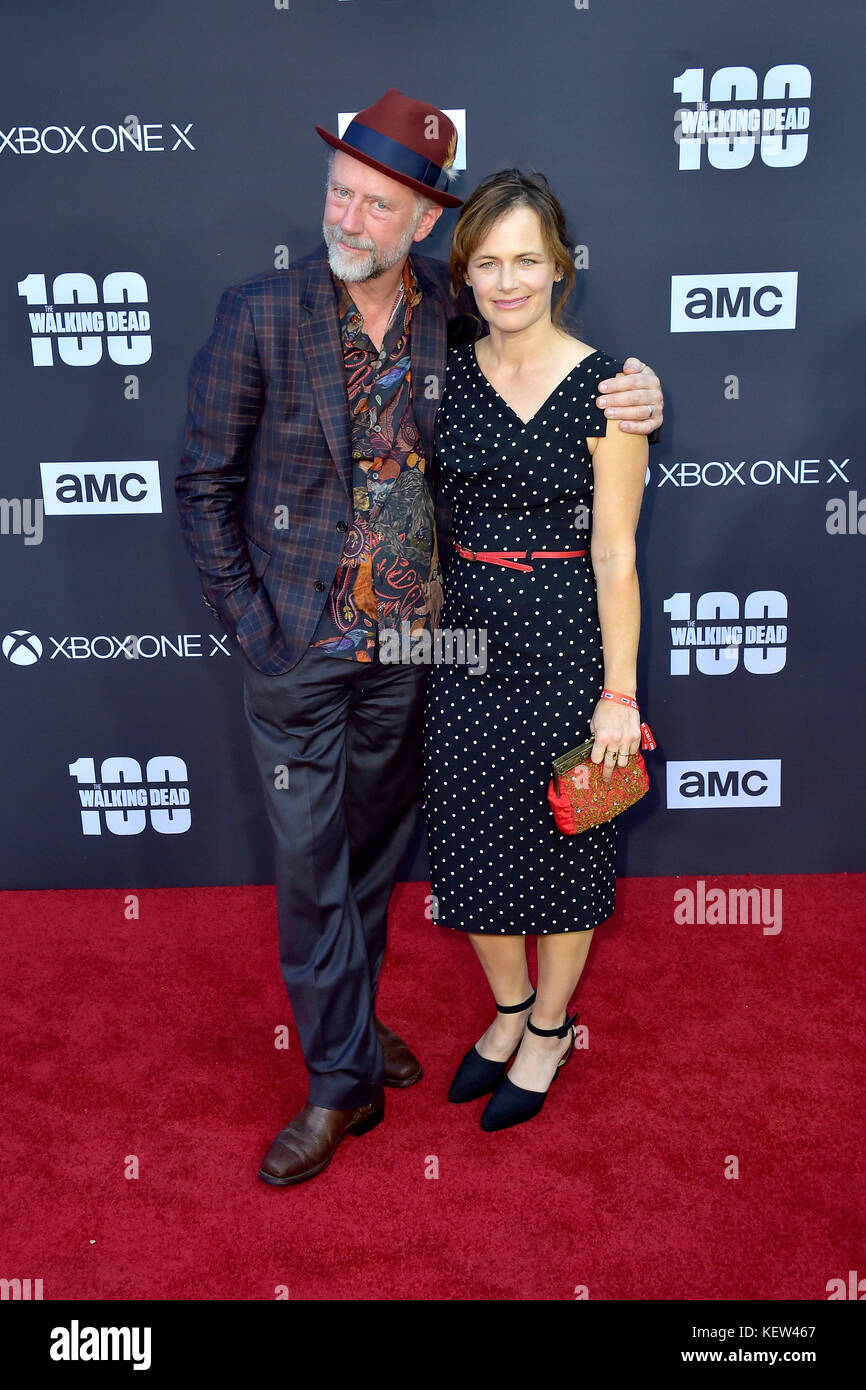 Los Angeles, USA. 22nd Oct, 2017. Xander Berkeley and his wife Sarah ...
