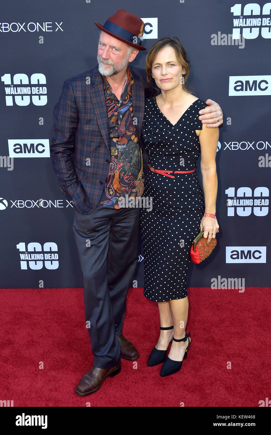 Los Angeles, USA. 22nd Oct, 2017. Xander Berkeley and his wife Sarah ...