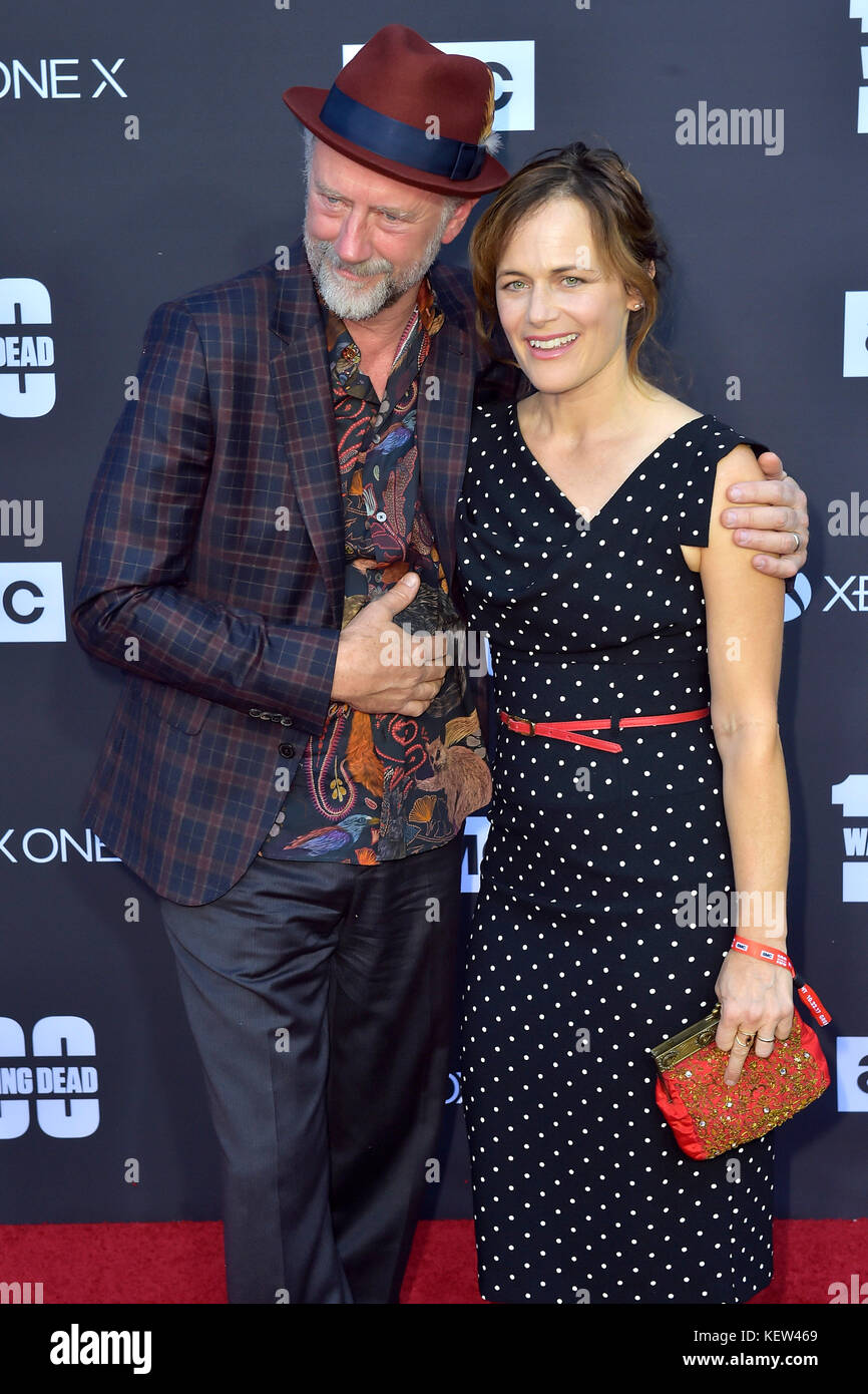 Los Angeles, USA. 22nd Oct, 2017. Xander Berkeley and his wife Sarah ...