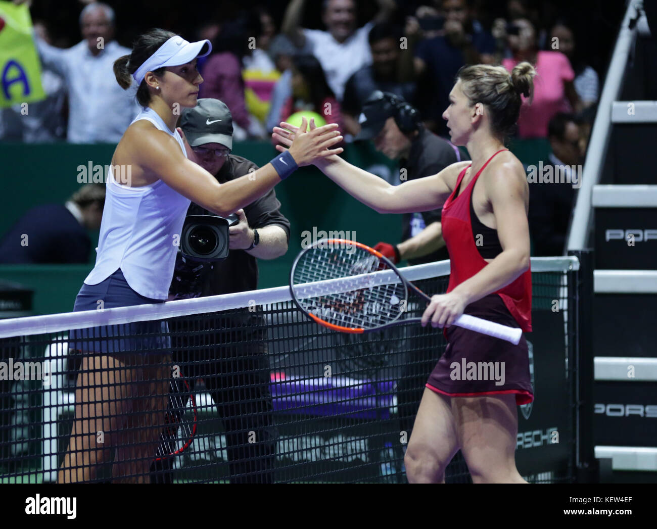 Singapore. 23rd Oct, 2017. Romanian tennis player Simona Halep is in ...