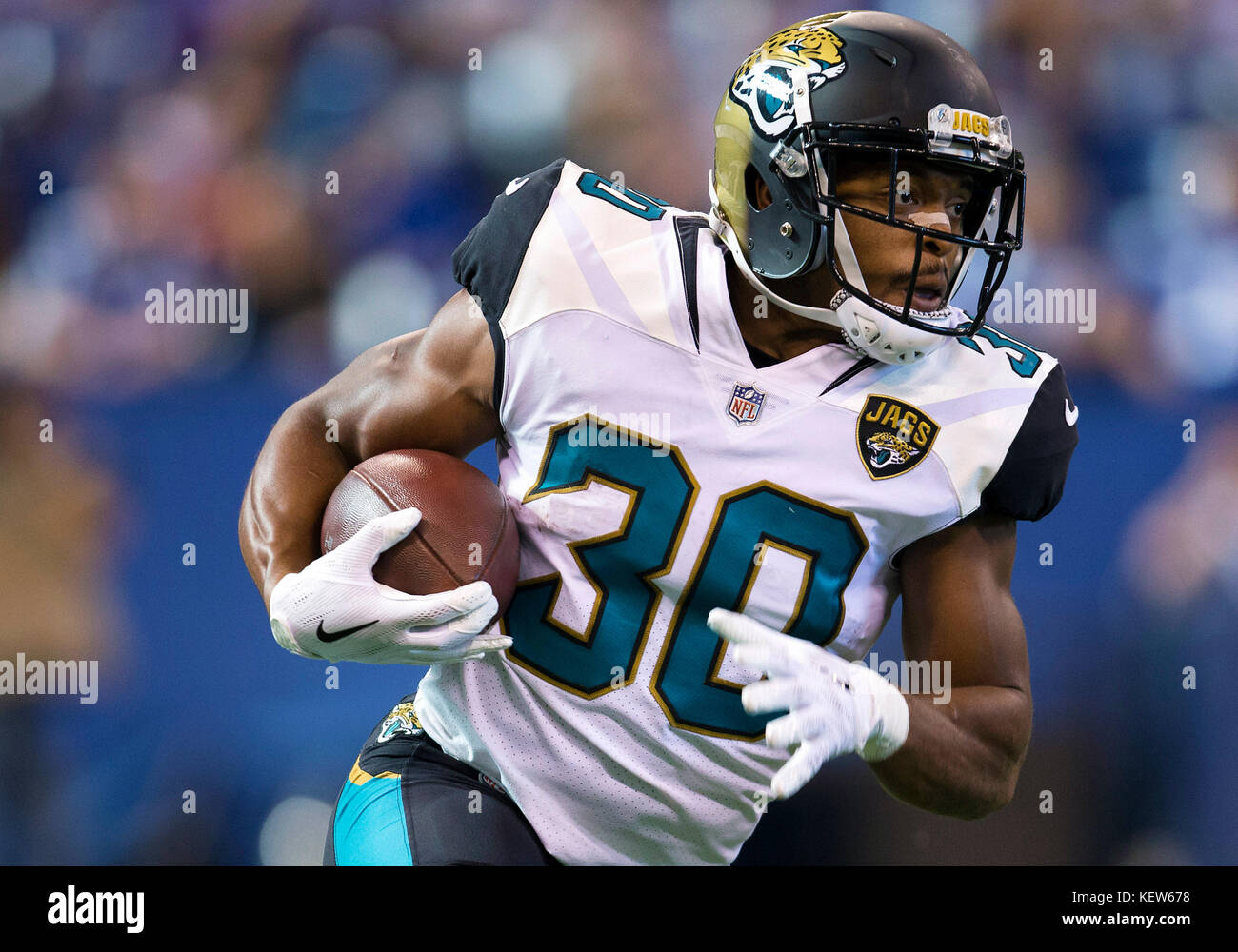 October 22, 2017: Jacksonville Jaguars running back Corey Grant (30 ...