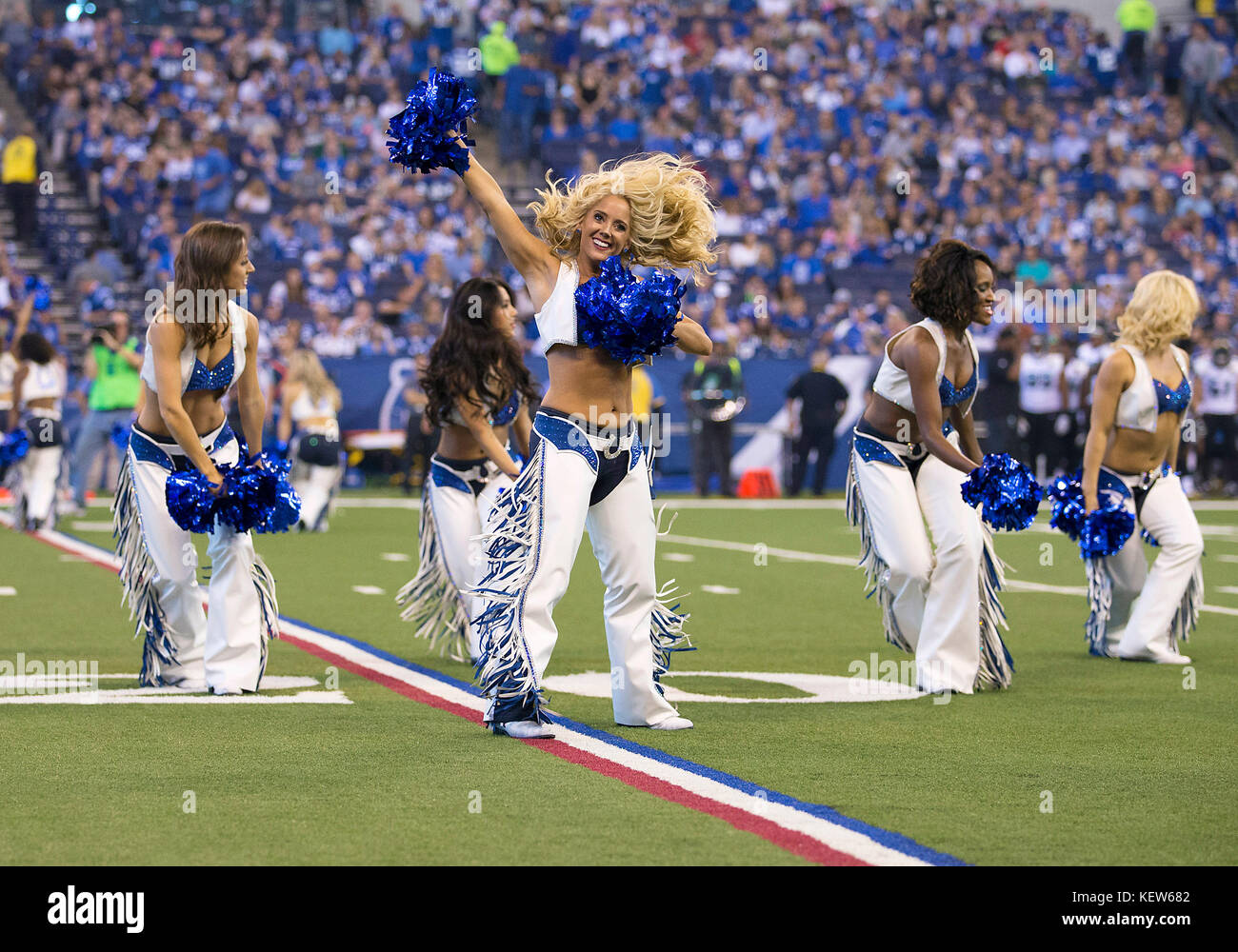 October 22, 2017: Indianapolis Colts cheerleaders perform during NFL ...