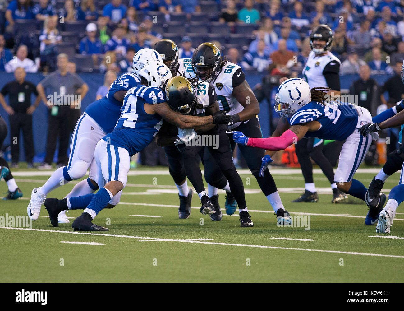 Indianapolis, Indiana, USA. 22nd Oct, 2017. Jacksonville Jaguars ...