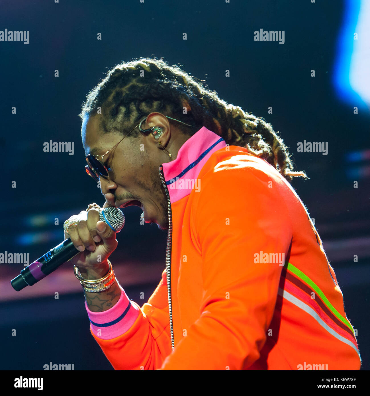 London, United Kingdom. 23rd Oct, 2017. Rapper Future performs on stage ...