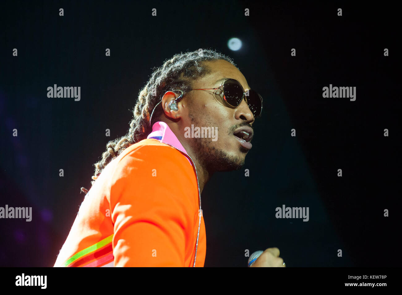 London, United Kingdom. 23rd Oct, 2017. Rapper Future performs on stage ...